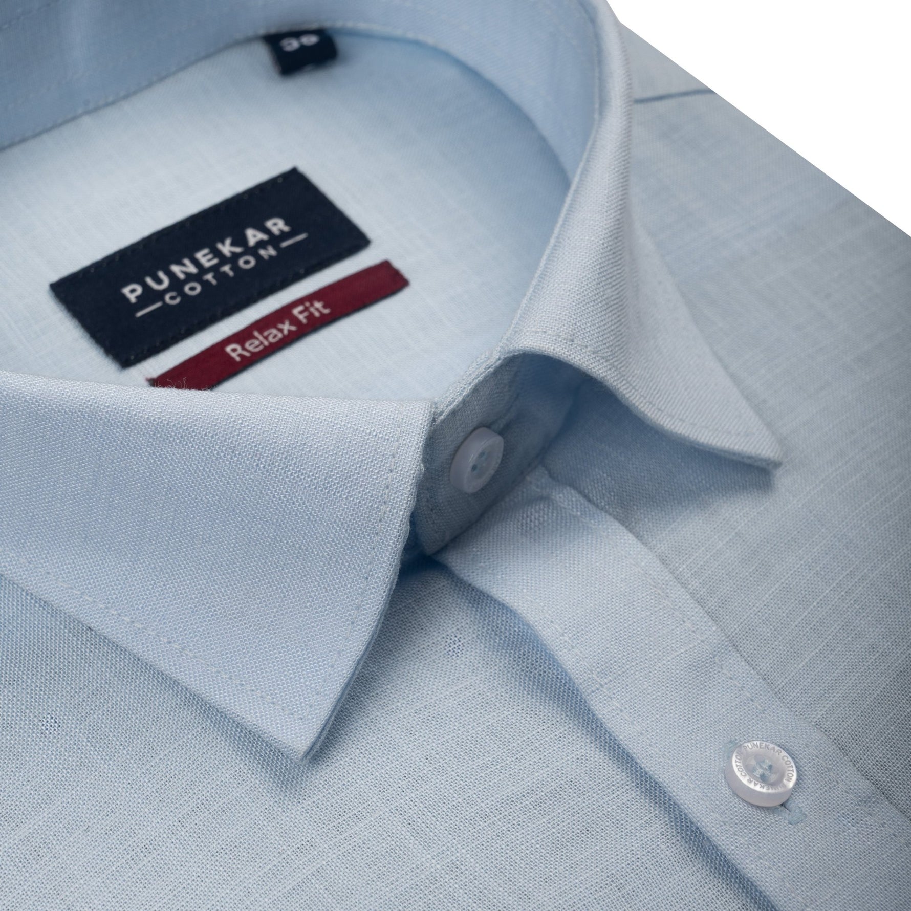 Light Blue Color Lyocell Cotton Shirt For Men – Punekar Cotton