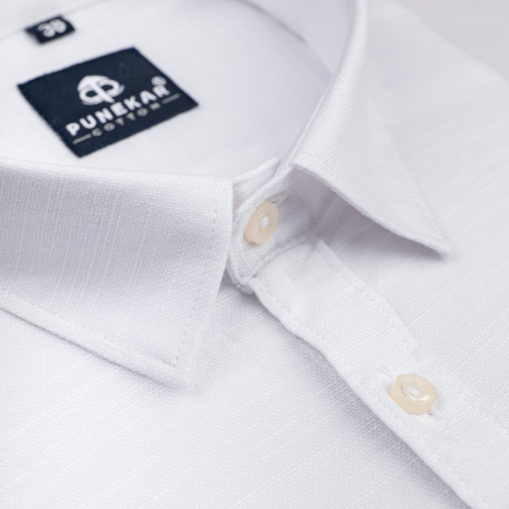 White Color Cotton Linen Shirt For Men – Punekar Cotton