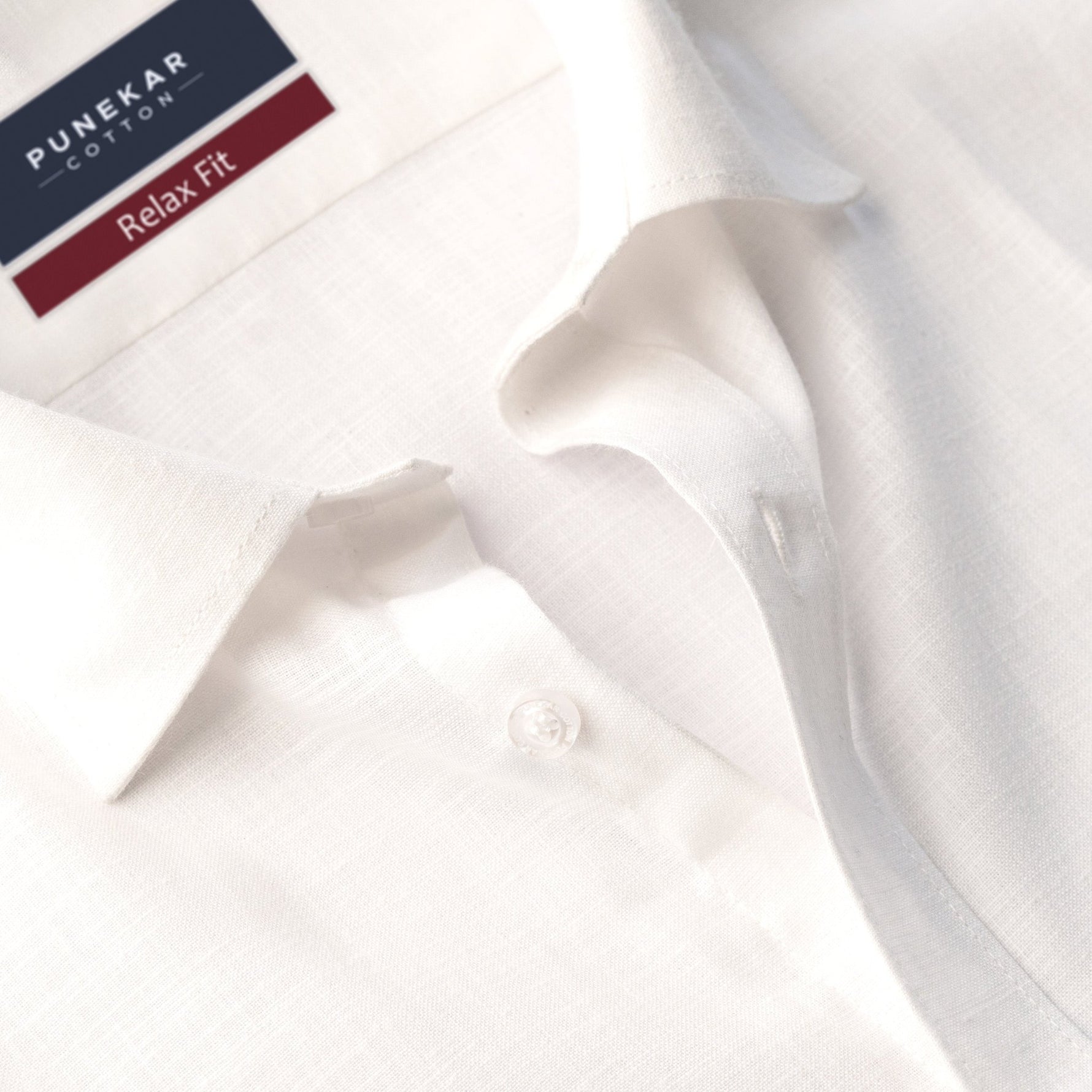 White Color Poly Cotton Shirt For Men – Punekar Cotton