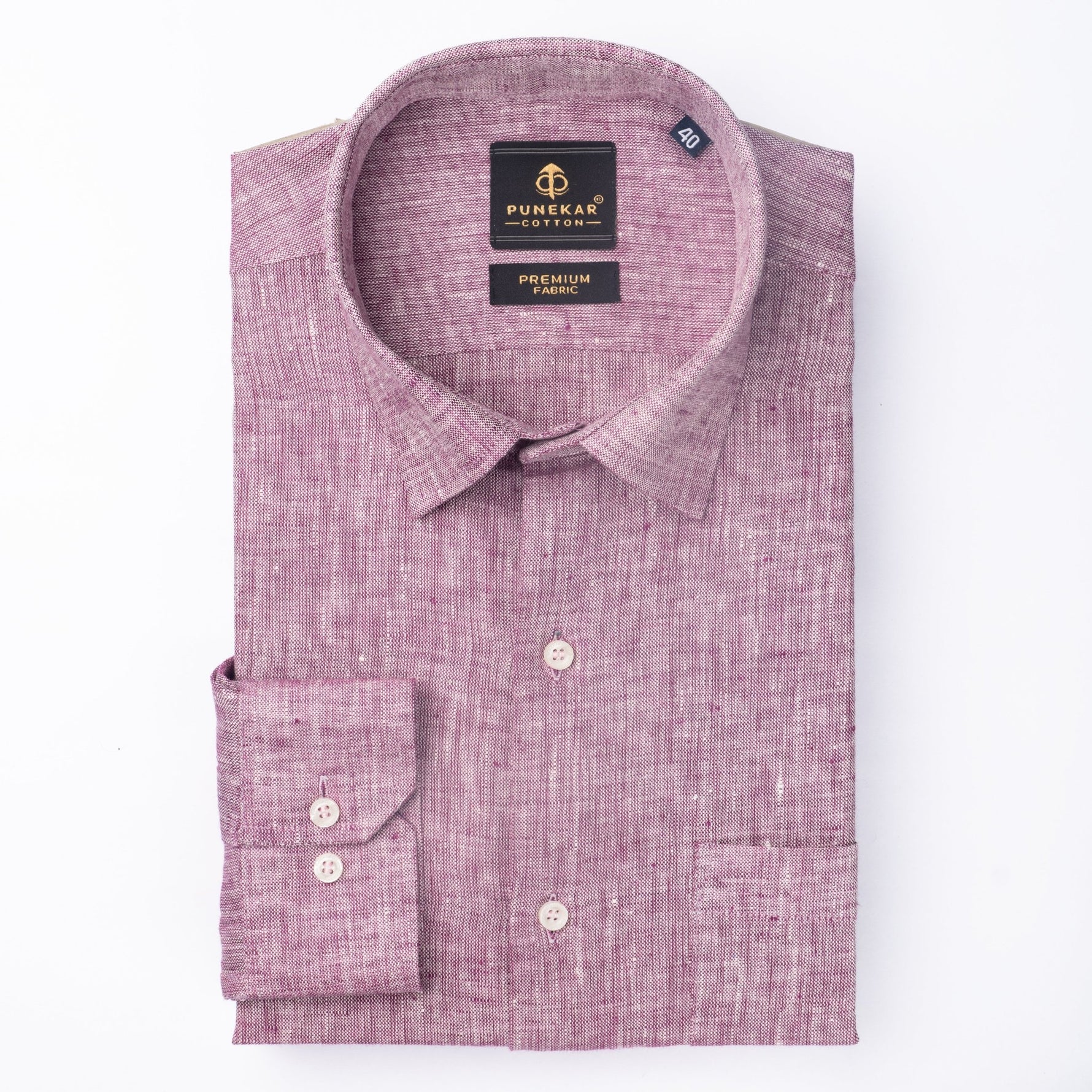 Light Purple Color Prime Linen Shirt For Men – Punekar Cotton